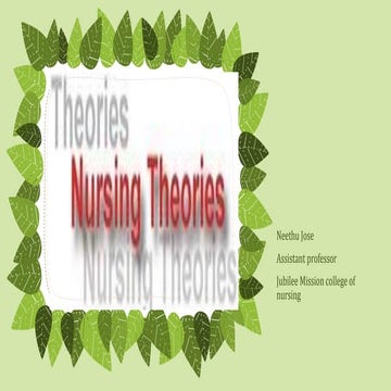 Nursing theory introduction | PPT