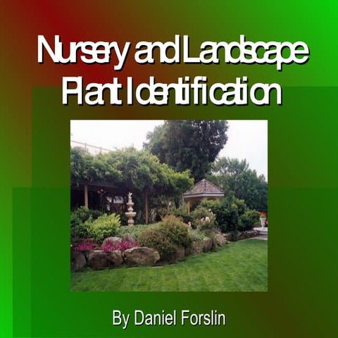 Nursury and plant identification | PPT
