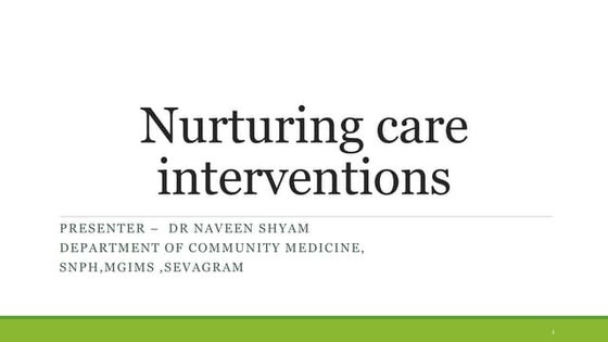 Early Childhood Care and Development (ECCD) | PPTX