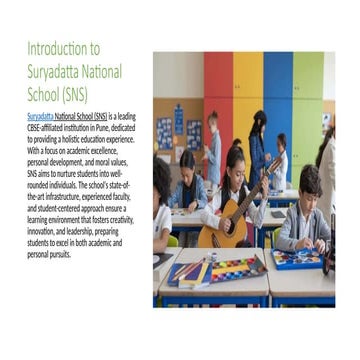 Nurturing Excellence - A Holistic Approach to Education at Suryadatta ...