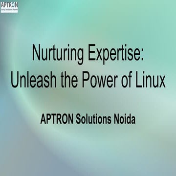 Linux Training in Noida | PPT