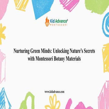 Nurturing Green Minds Unlocking Nature’s Secrets with Montessori Botany ...