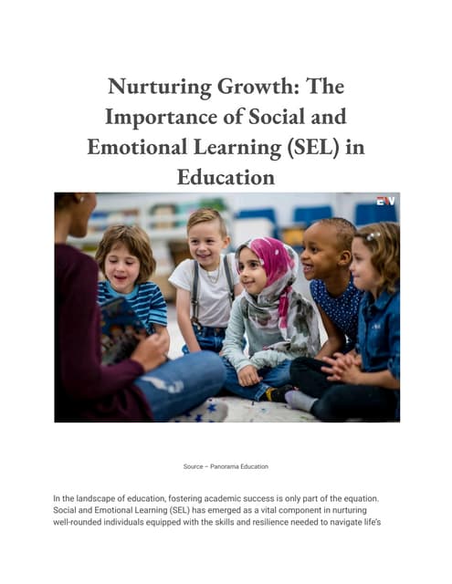 EMOTIONAL LEARNING - SOCIAL EMOTIONAL LEARNING-SEL | PPT