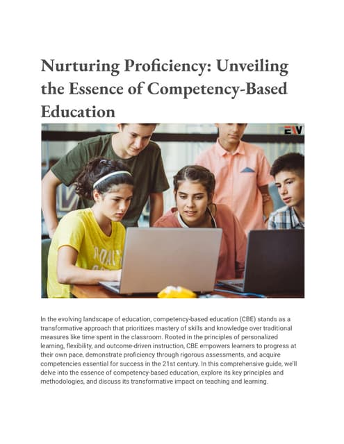 COMPETENCY BASED EDUCATION & OUTCOME BASED EDUCATION | PPT COMPETENCY BASED EDUCATION & OUTCOME BASED EDUCATION | PPT