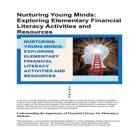 20 Effective Financial Literacy Activities and Resources for Elementary ...