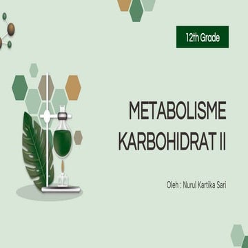 PPT Metabolisme Karbohidrat II BIOLOGI KIMIA | PPTX