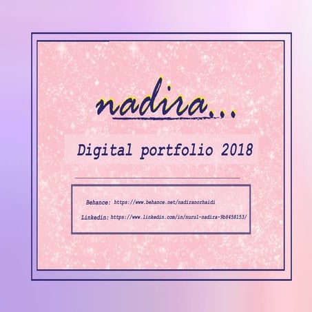 nadira's digital portfolio | PPT