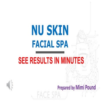 Nuskin facial spa presentation_final | PPT