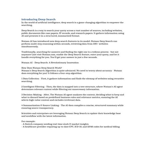 Introducing Deep Search ,large language M. | DOCX