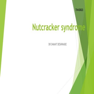 Nutcracker syndrome and its management.pptx