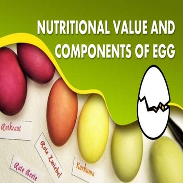 Lesson 6 Physical Structure and Composition of Egg | PPTX