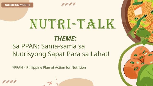 2024 Briefer PPan nutrition month celebration | PDF
