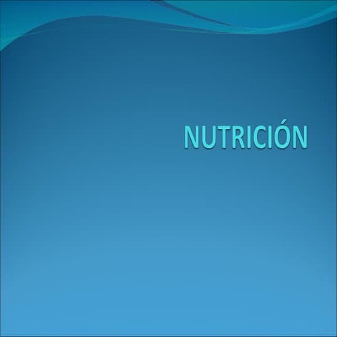 Proyecto La Nutrición | PPTX