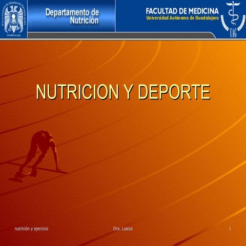 Nutricion Y Deporte | PPT