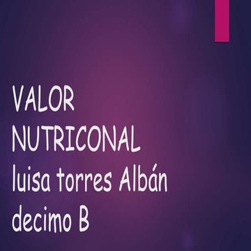 Mapa conceptual Los alimentos | PPTX