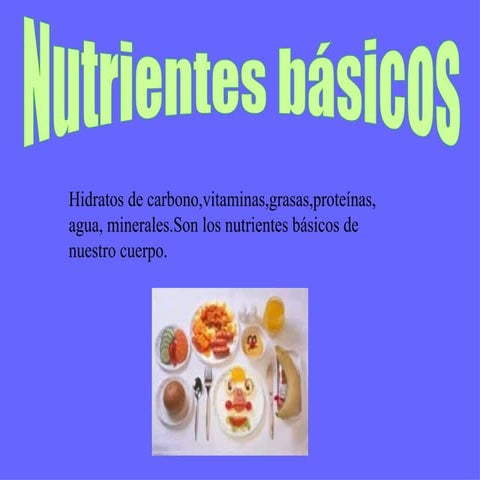Tipos de nutrientes | PPTX