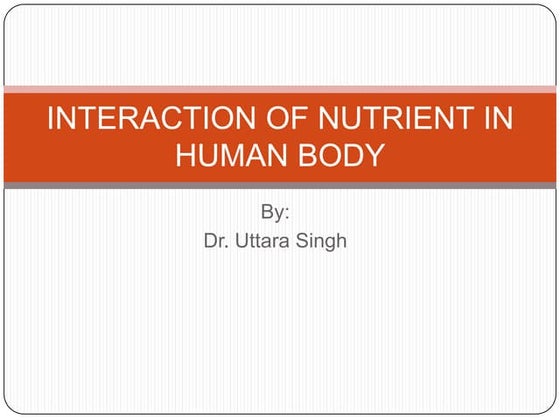 NUTRITION EDUCATION | PPT