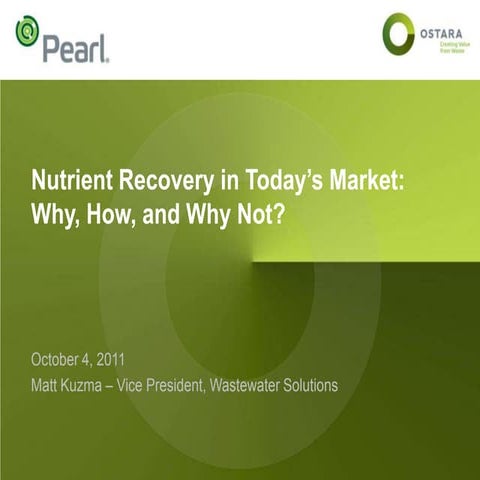Nutrient recovery | PPTX
