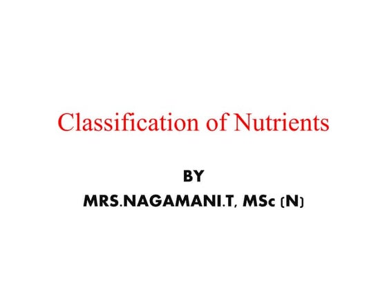 Nutrition and dietetics | PPT