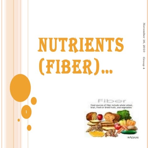 Nutrients (fiber) | PDF