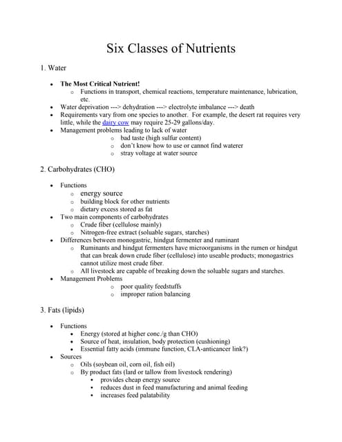The carbohydrates in animal nutrition | PPTX