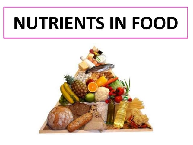 The 6 nutrients | PPT