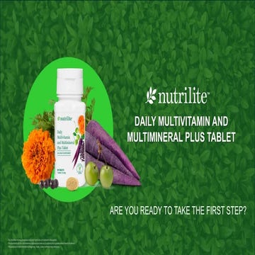 Nutrilite Daily needs PPT AMWAY supplements | PDF