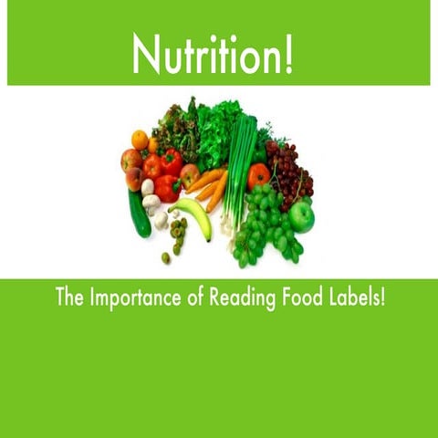 Nutritive Labelling | PPTX