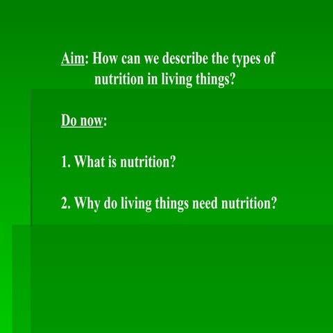 Modes of nutrition | PPTX
