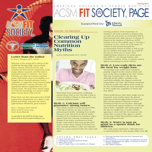 Nutrition by ACSM | PDF