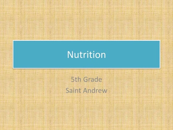 The 6 nutrients | PPT