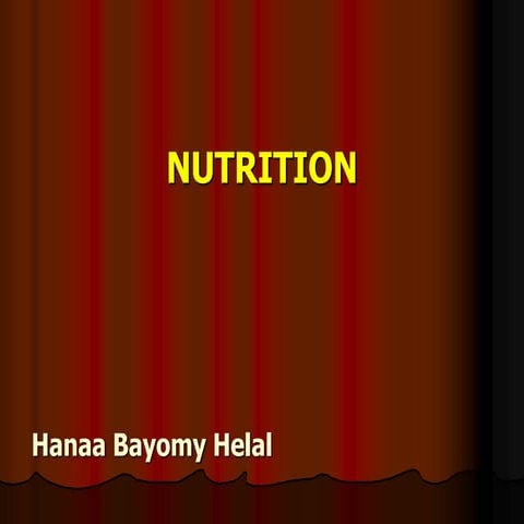 Nutrition | PPT