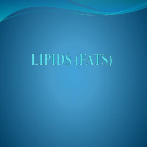 lipids | PPT