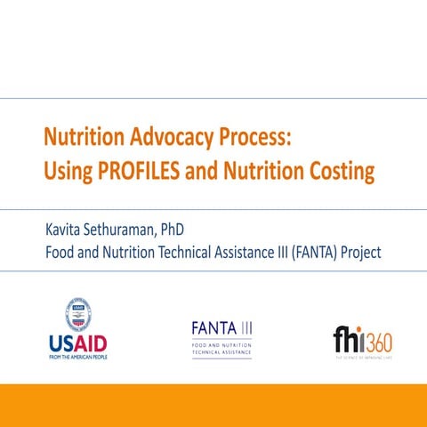 1.4 PPT- Integrated Programming - Nutrition Specific and Sensitive ...