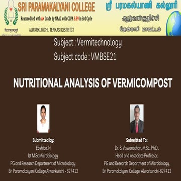 Nutritional analysis of vermicompost - Vermitechnology _20250324_194649 ...