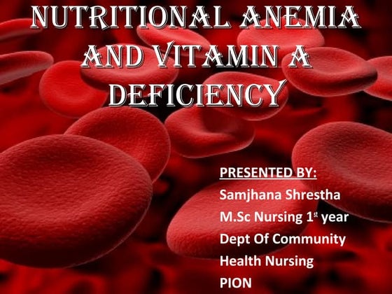 National nutritional anemia prophylaxis programme | PPTX | Blood Disorders | Diseases and Conditions