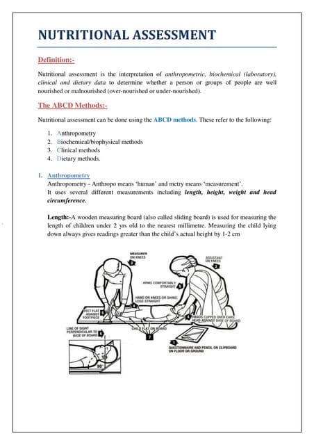 nutritional assessment and ABCD ASSESSMENTppt | PPTX | Children\'s ...