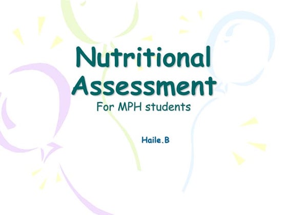 nutritional assessment and ABCD ASSESSMENTppt | PPTX | Children\'s ...