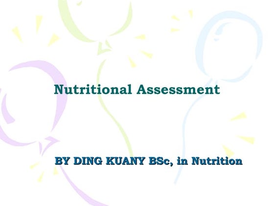 nutritional assessment and ABCD ASSESSMENTppt | PPTX | Children\'s ...