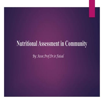 Nutritional Assessment in community.pptx