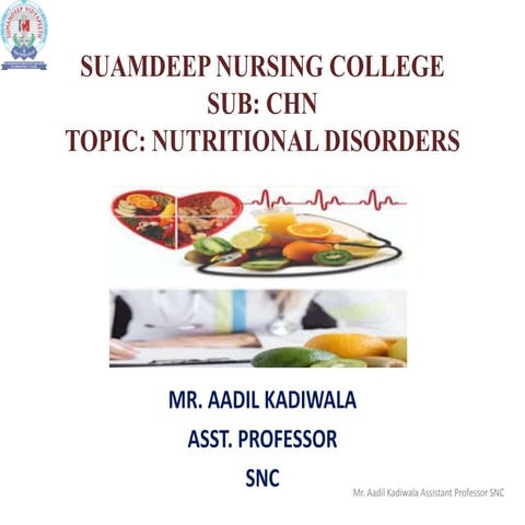 Nutritional disorders | PPT