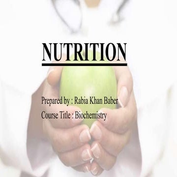 Nutritional disorders | PPTX