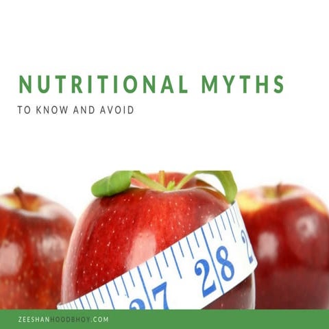 Nutritional Myths to Know and Avoid | PPT