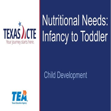 Nutritional needs - Infancy to Toddlers.pptx