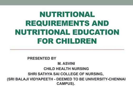 Recommended Dietary Allowances | PDF
