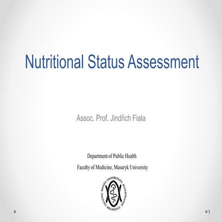 Nutritional Status Assessment 03 Pdf