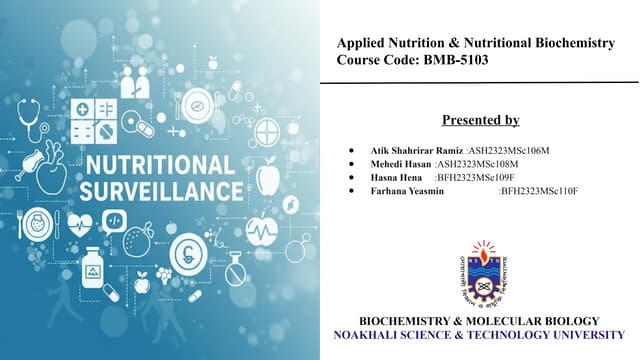 Nutritional assessment of community | PPT