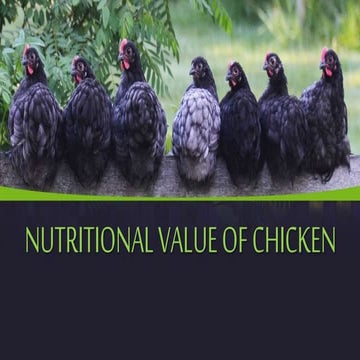 Nutritional value of chicken | PPTX