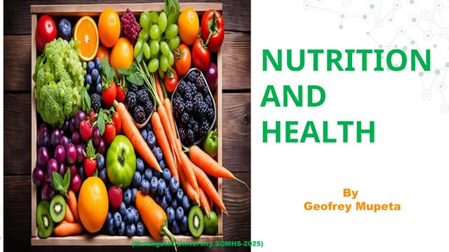 Basic concepts of Nutrition | PPTX