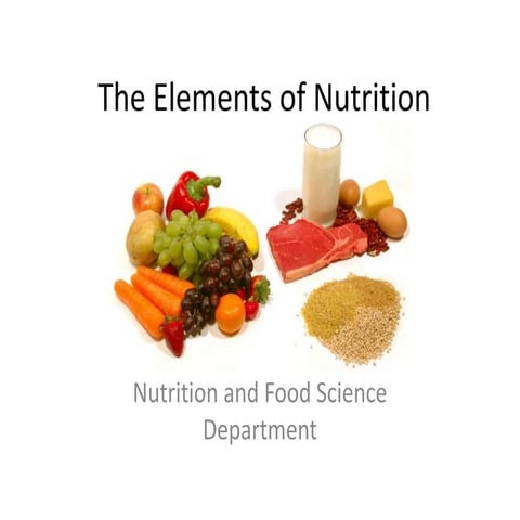 Nutrition Basics | PPT